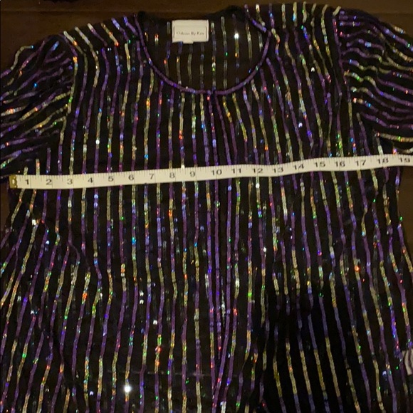Odeon by Kris | Jackets & Coats | Black Lace Open Face Jacket W Sequins ...